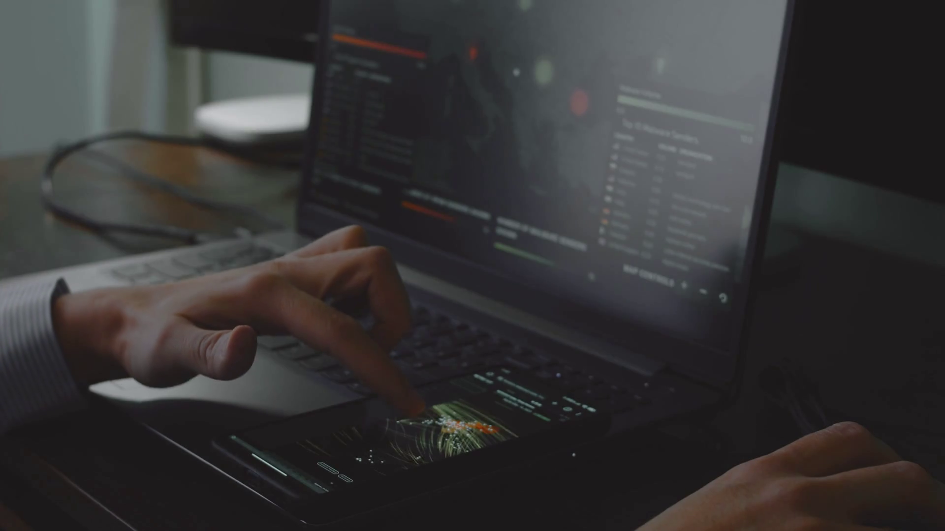 Global Cyber Attack With World Map On Stock Footage SBV-348506219 - Storyblocks