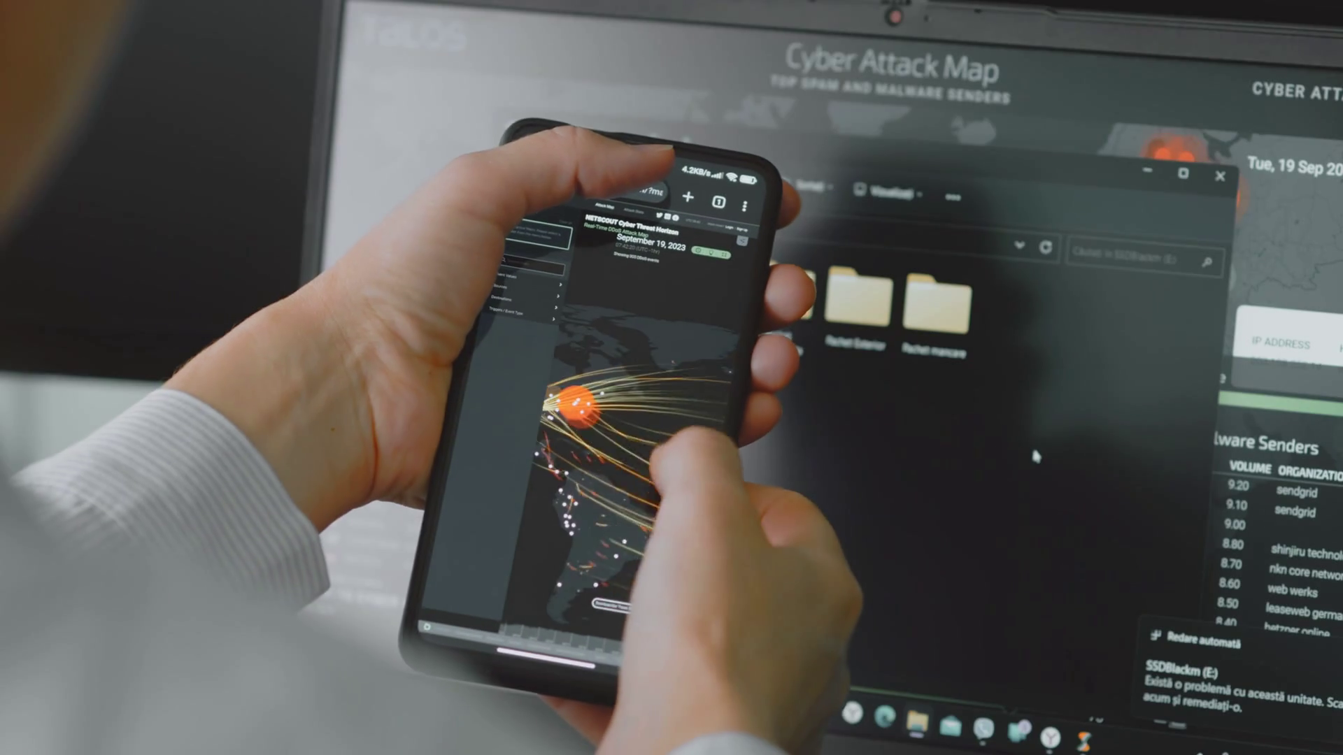 Global Cyber Attack With World Map On Stock Footage SBV-348506262 - Storyblocks