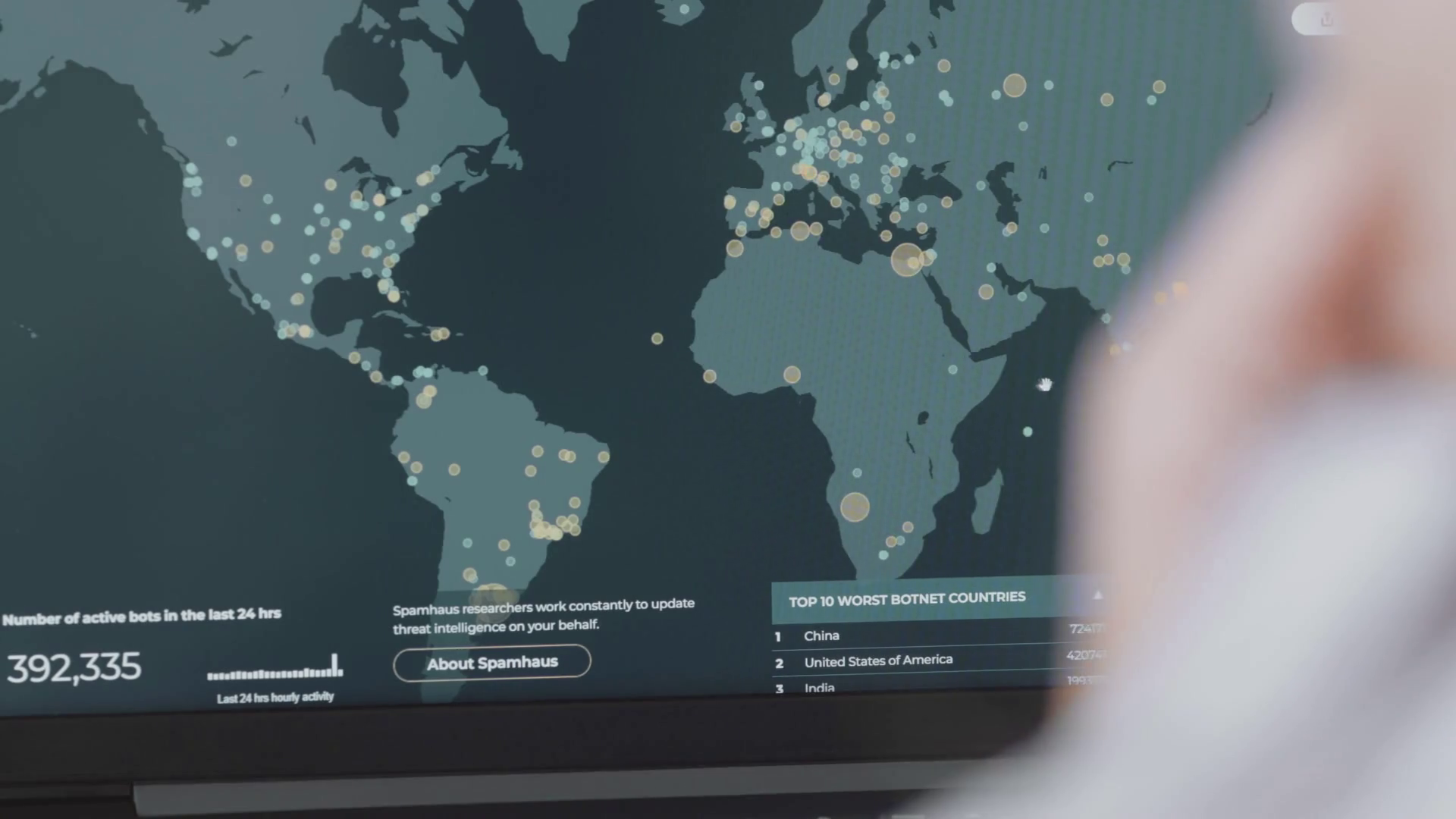 Global Cyber Attack With World Map On Stock Footage SBV-348506332 - Storyblocks