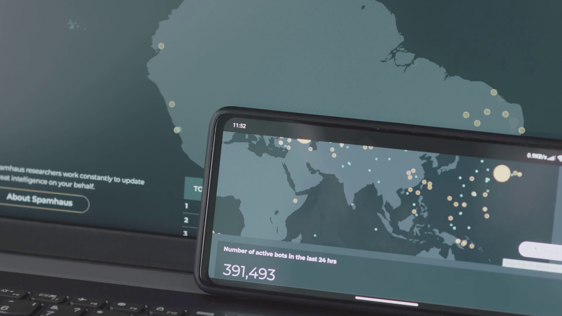 Global Cyber Attack With World Map On Stock Footage SBV-348506468 - Storyblocks