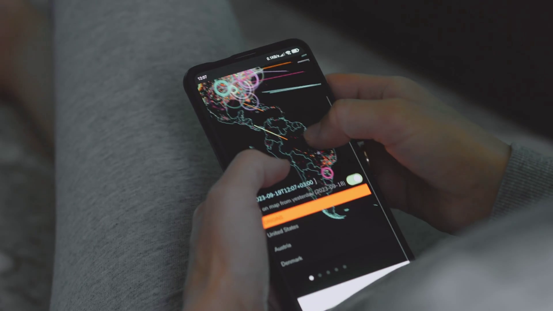 Global Cyber Attack With World Map On Mobile Stock Footage SBV-348506482 - Storyblocks