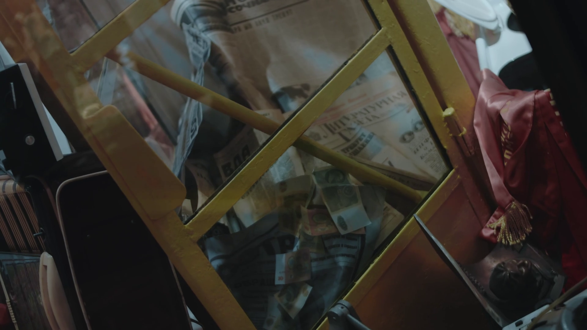 Old Retro Objects Made In Ussr In Museum Stock Footage SBV-348560894 ...