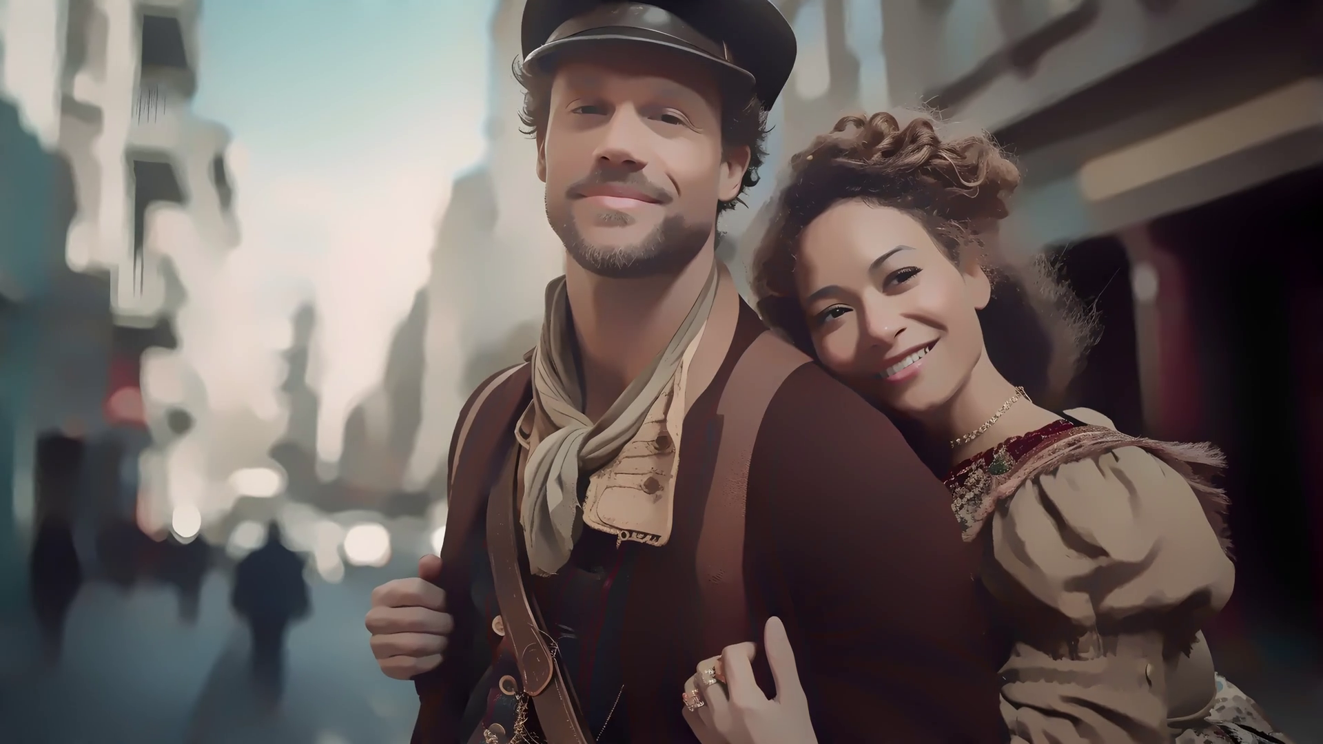 An Affectionate Mixed Race Couple Hugging Stock Footage SBV-348623788 ...