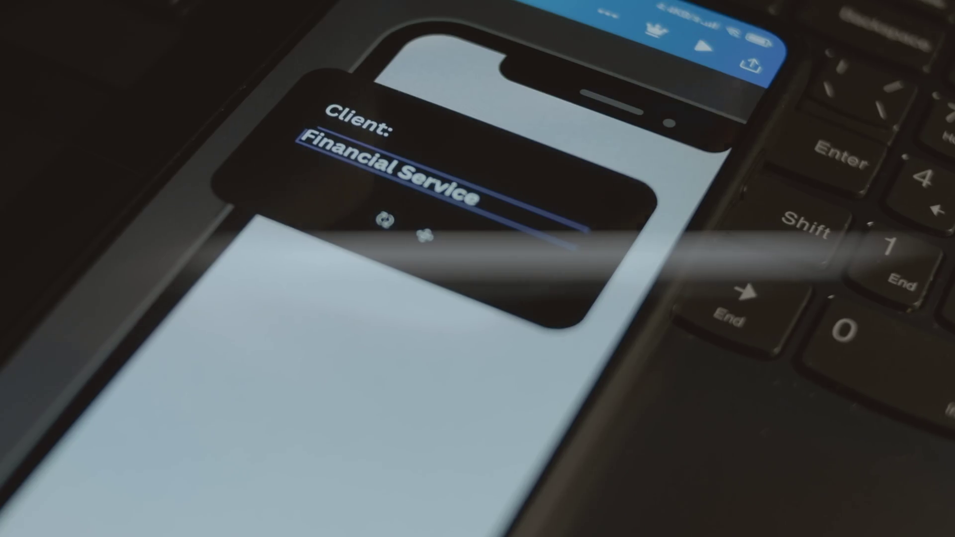 Financial Service Inscription On Smartphone Stock Footage SBV-348708564 ...