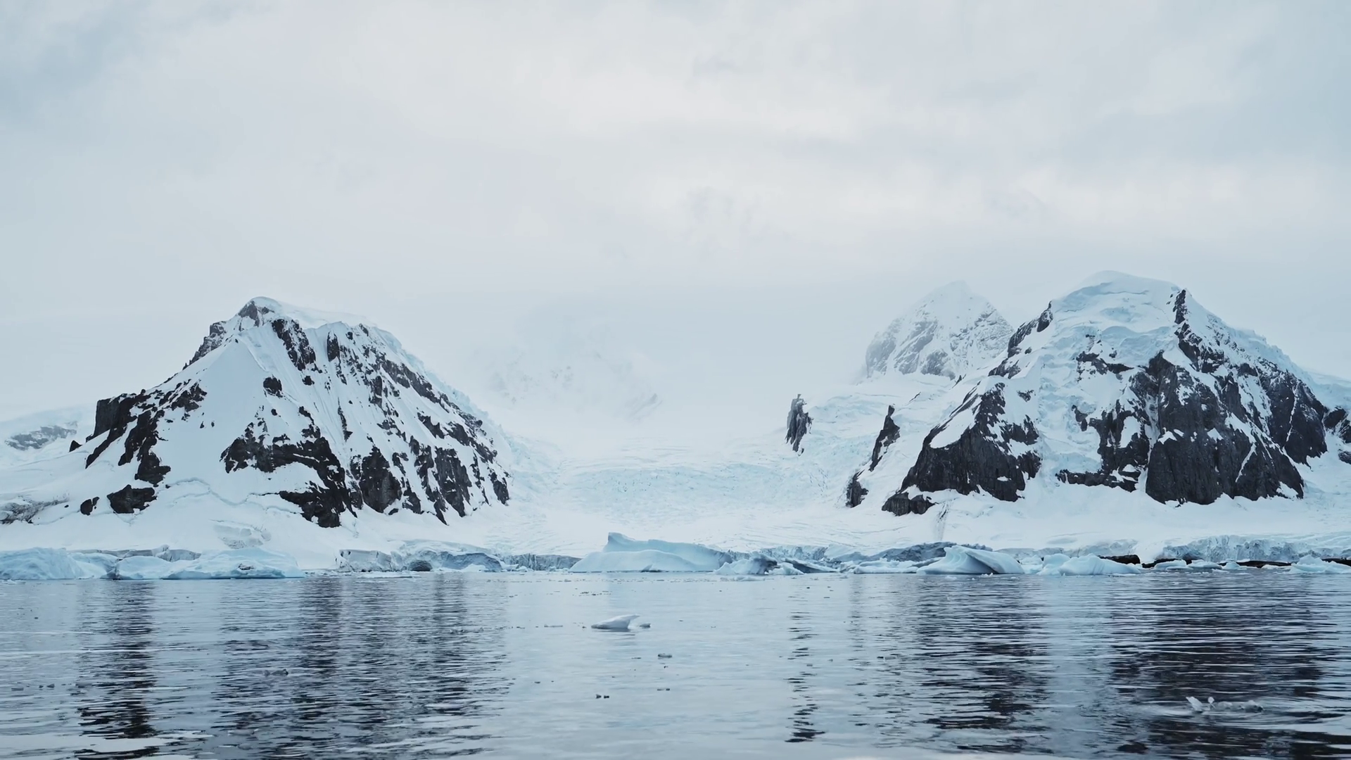 Aerial Drone Shot Of Antarctica Landscape Stock Footage SBV-352919641 ...
