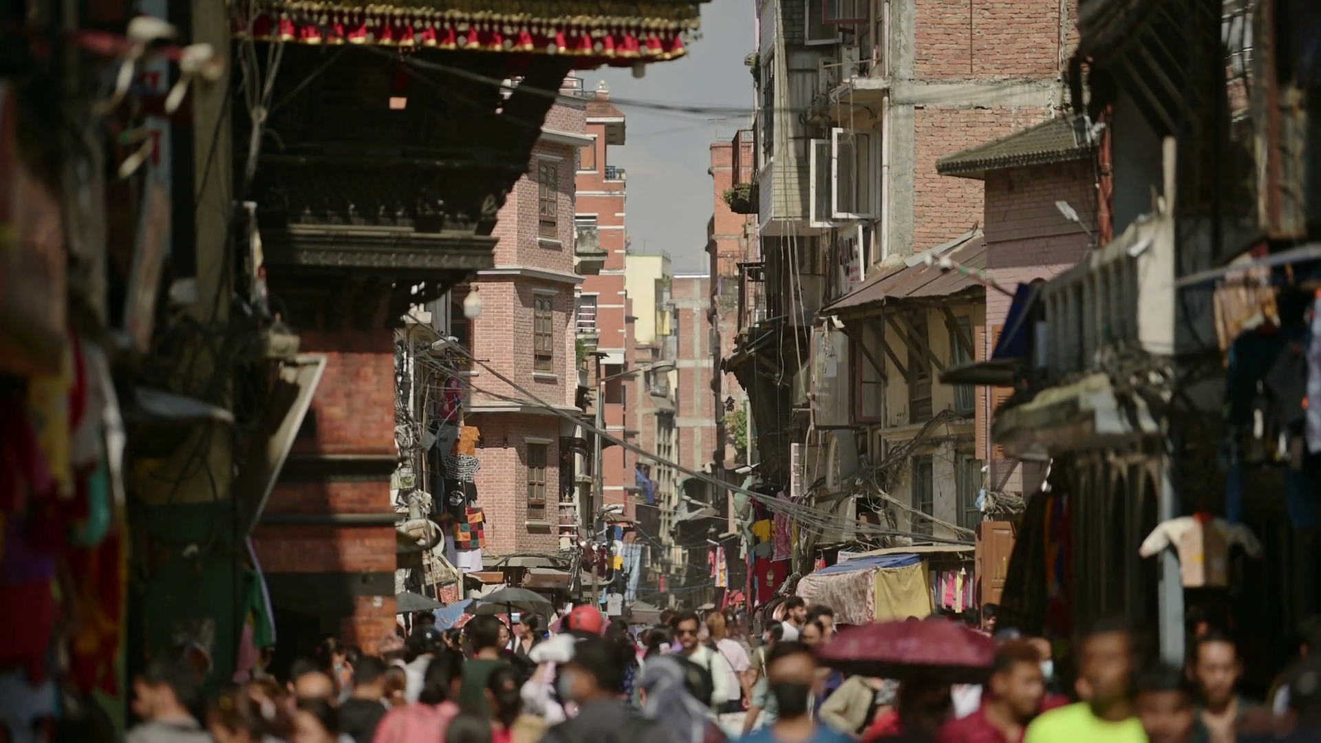 Kathmandu Nepal Narrow Streets Side Streets Stock Footage SBV-352922553 ...
