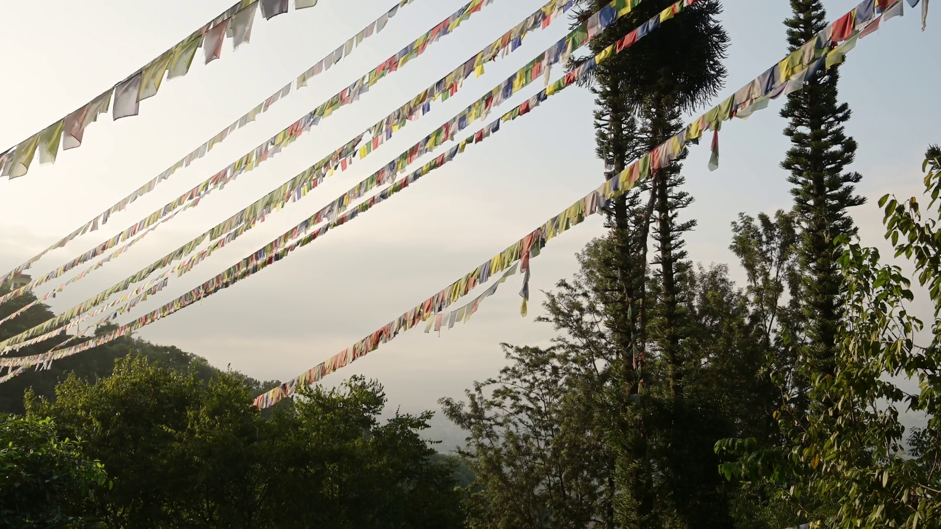 Prayer Flags At Monkey Temple In Kathmandu Stock Footage SBV-352920645 ...