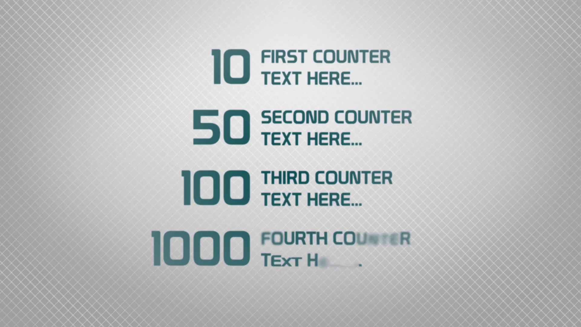 Infographic counter Intro presentation - Storyblocks