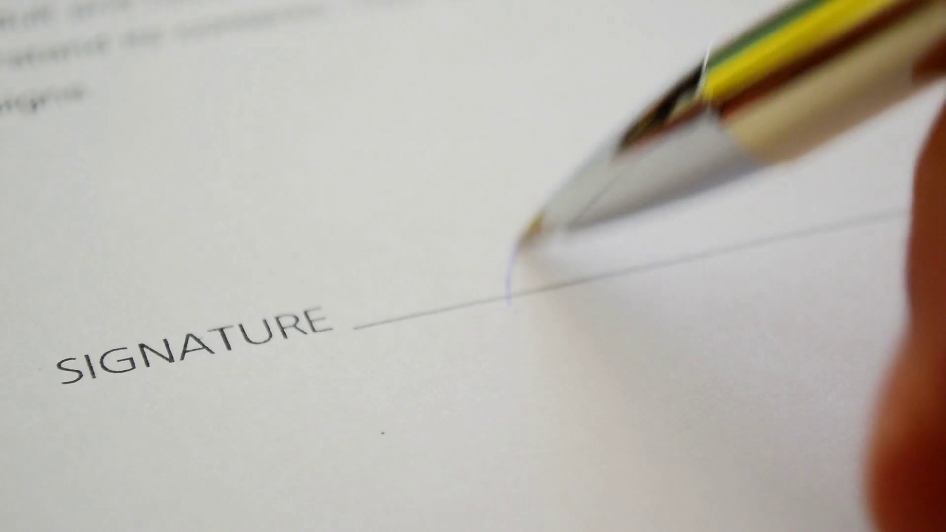 Signature Sign Document Stock Footage SBV-308520650 - Storyblocks