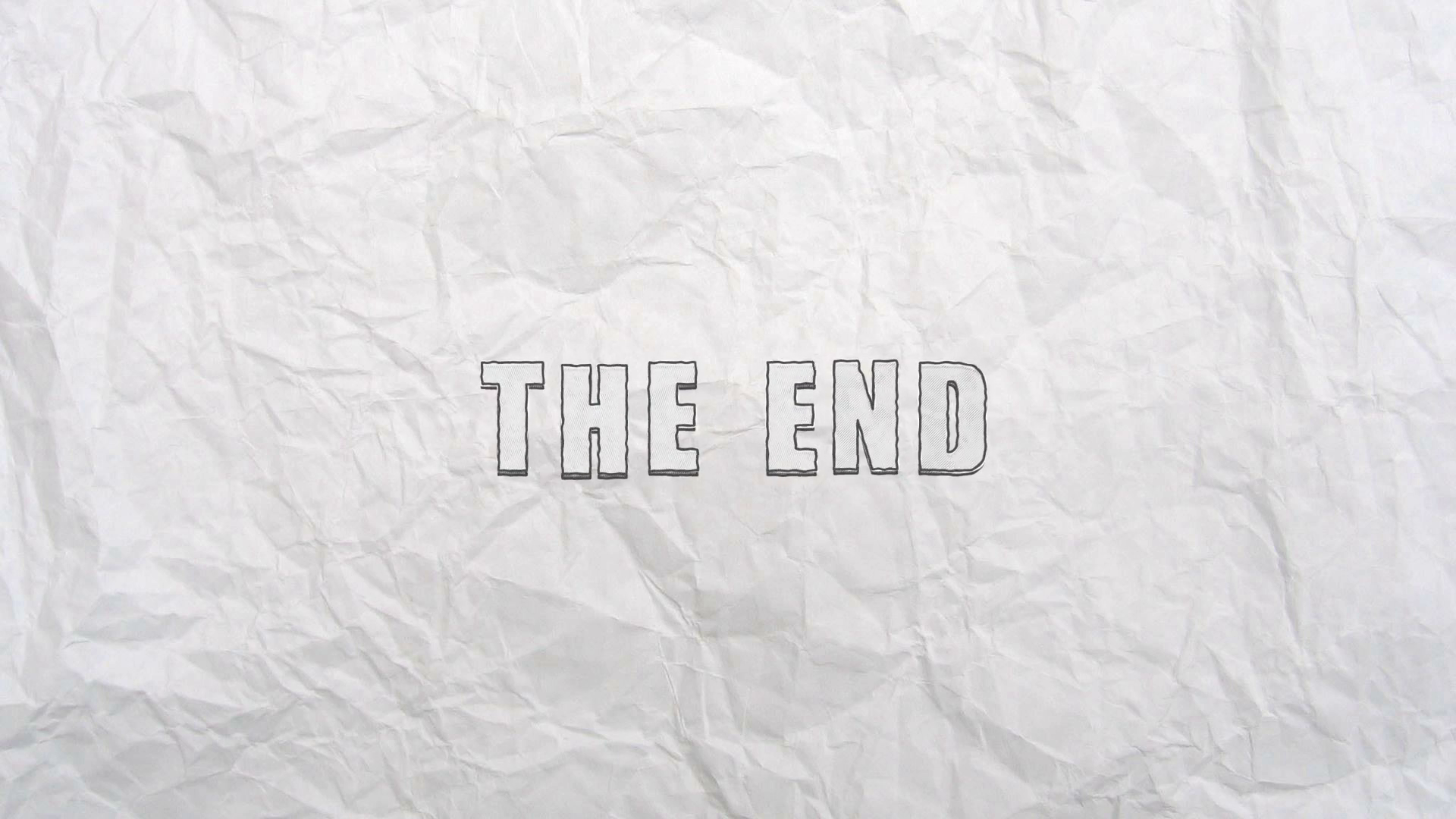 The End animated title Stock Video Footage - Storyblocks
