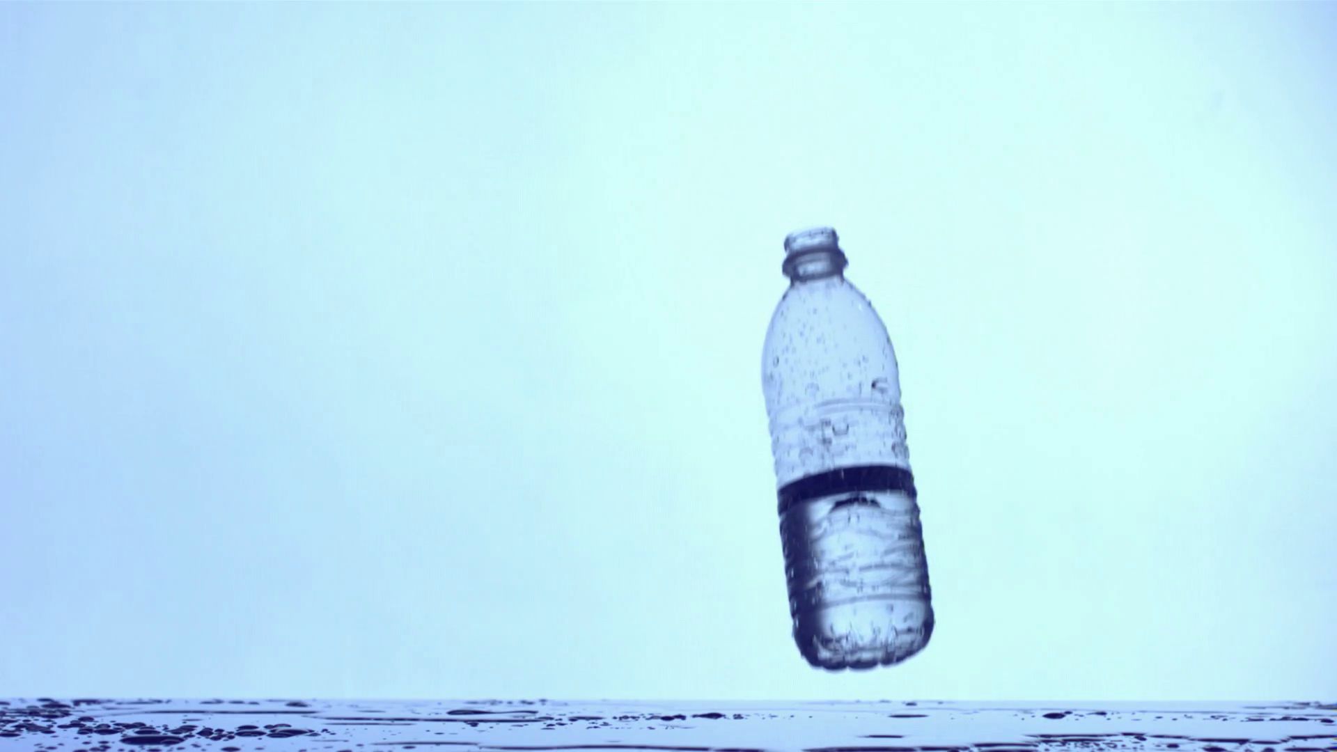 Water Bottle Falling Splashing Slow Motion Stock Footage SBV-348368398 ...
