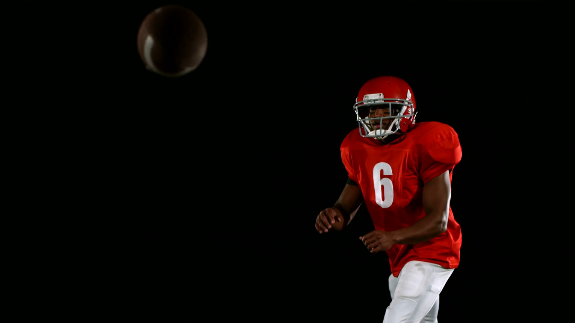 Football Receiver Catches Ball Slow Motion Stock Footage SBV-348370878 ...