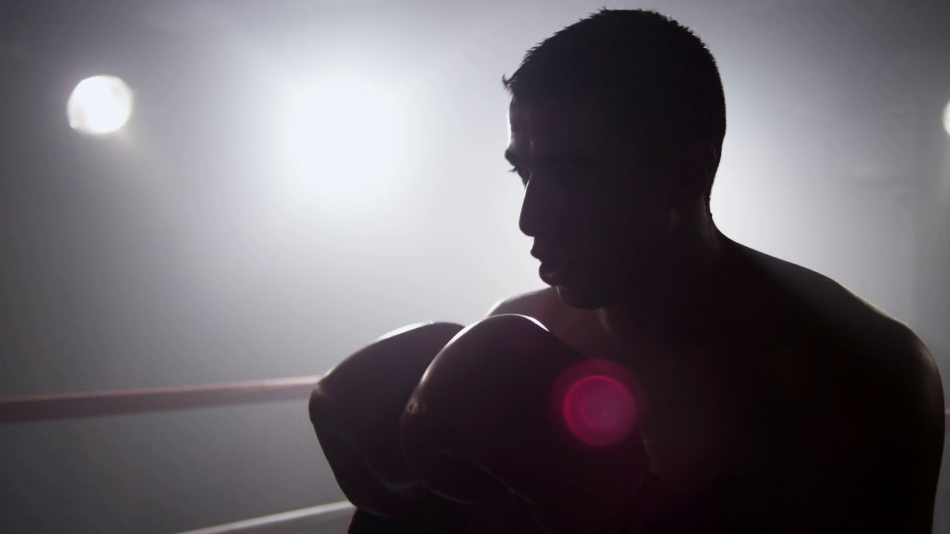 Boxer In Ring Punching Air Stock Footage SBV-347578646 - Storyblocks