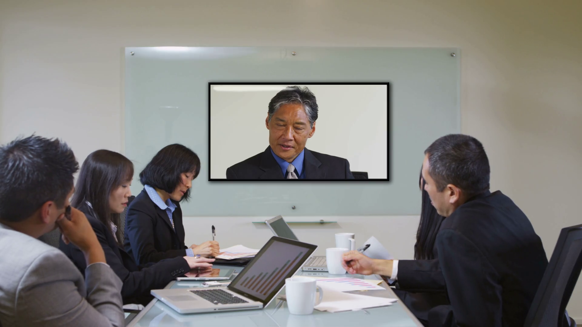 Group Of Asian Business People Have Video Stock Footage SBV-347582071 ...