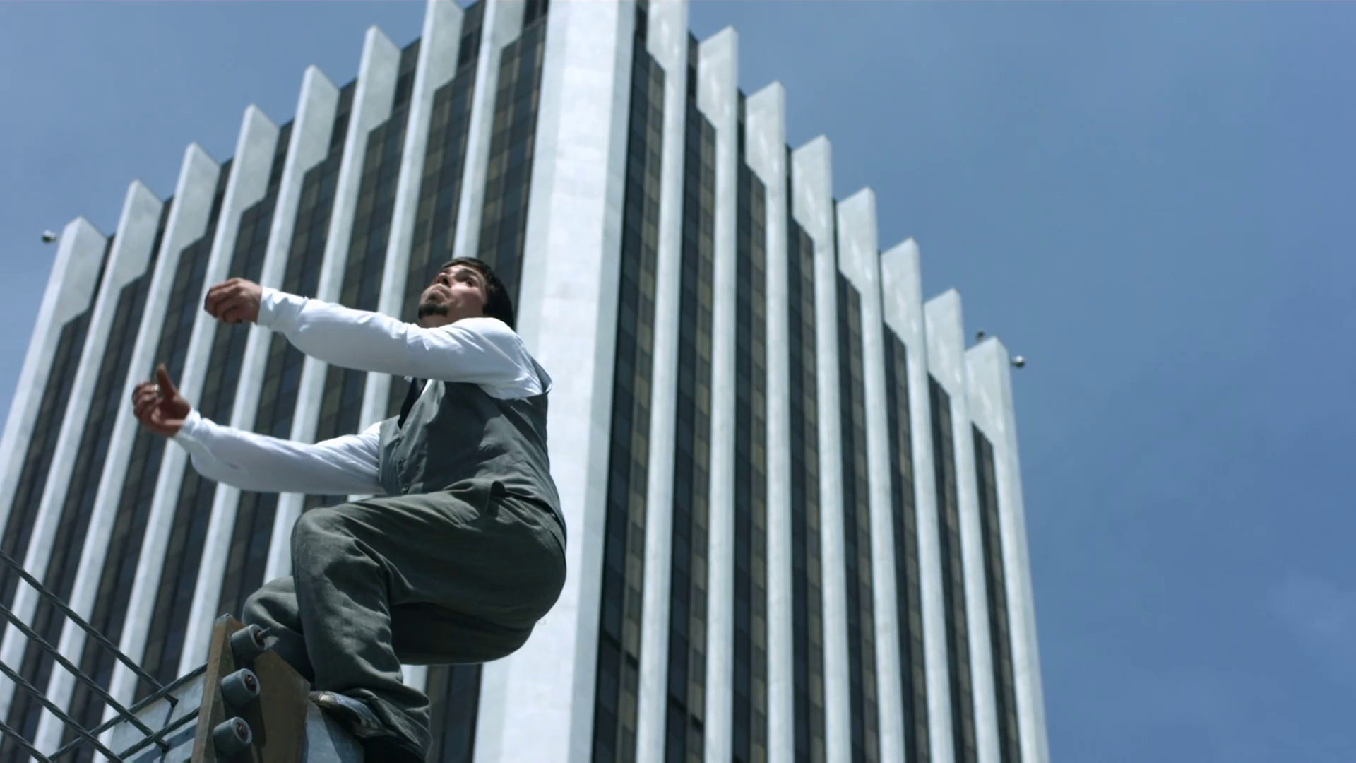 Business Man Does Back Flip Slow Motion Stock Footage SBV-347582121 ...