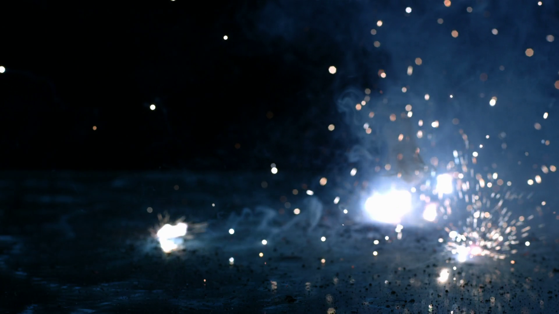 Flashing Sparks On Black Background Slow Stock Footage SBV-347583599 ...