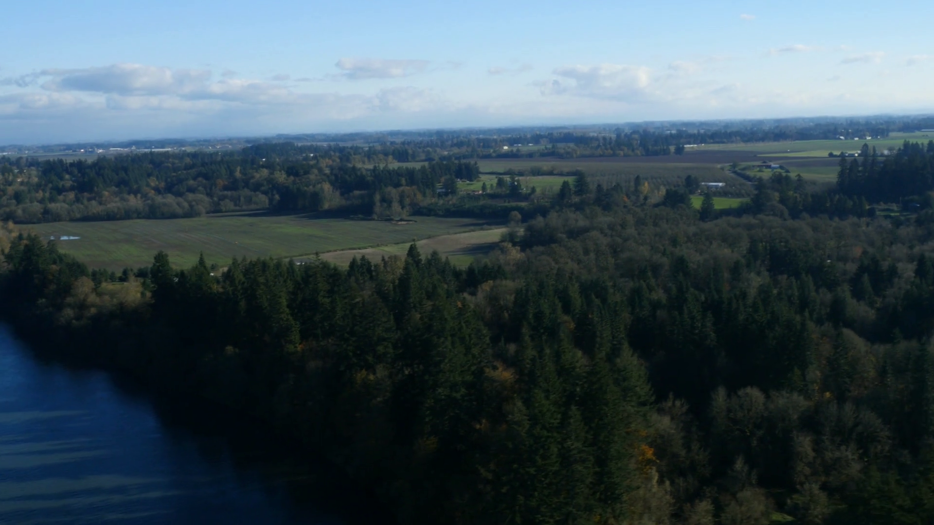 Aerial Shot Of Willamette River Oregon Farm Stock Footage SBV-347594077 ...