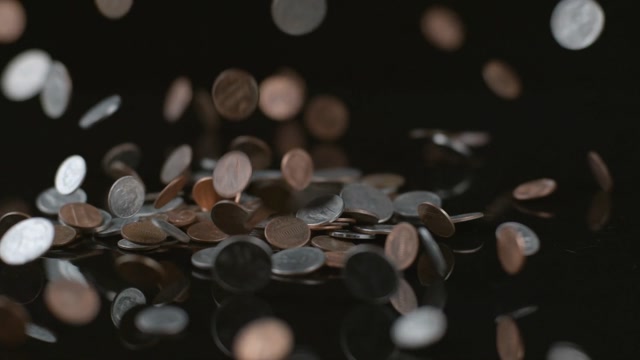 Silver Coins Falling Stock Footage: Royalty-Free Video Clips - Storyblocks