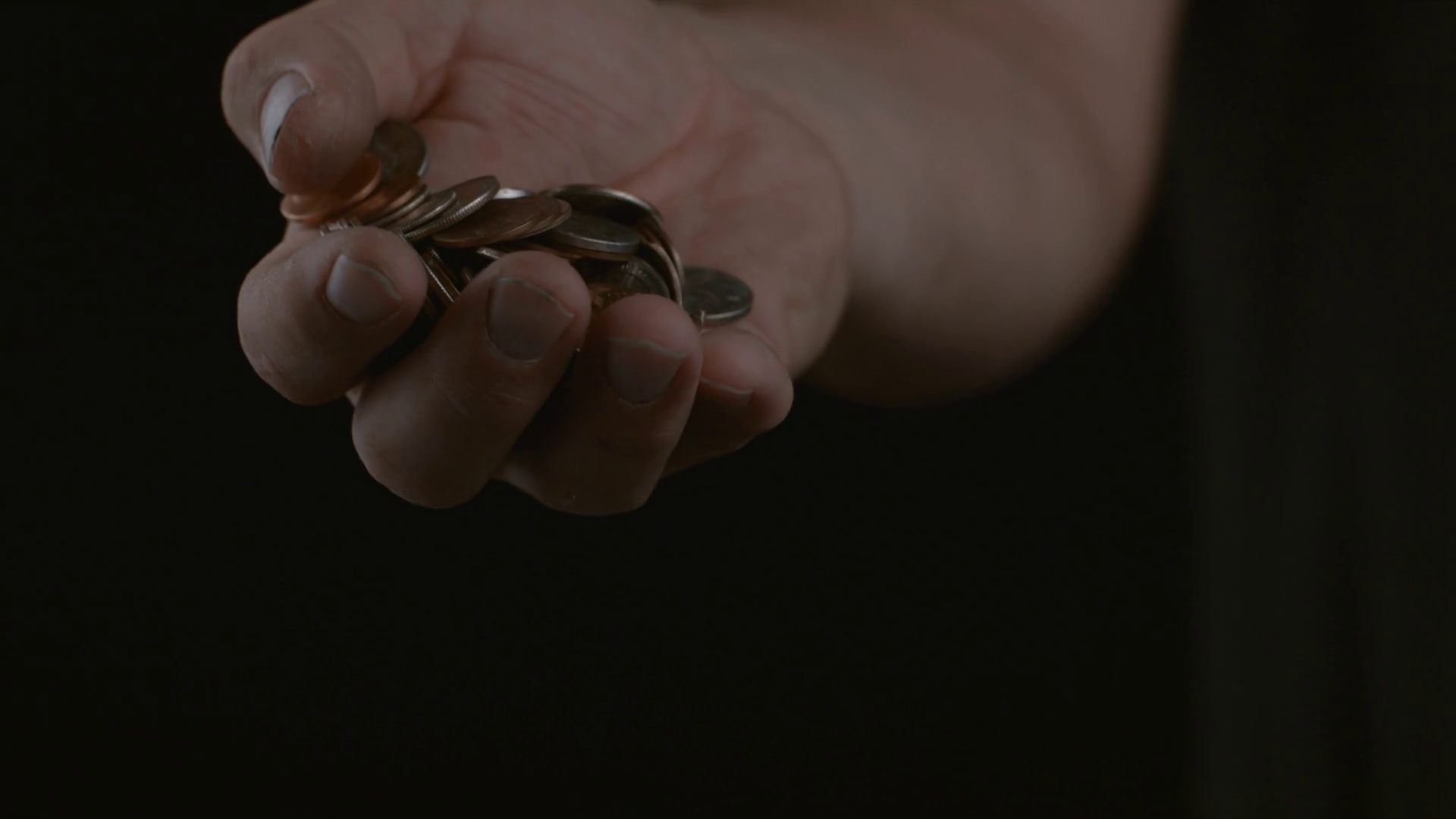 Hand Dropping Coins In Slow Motion; Shot On Stock Footage SBV-347597228 ...