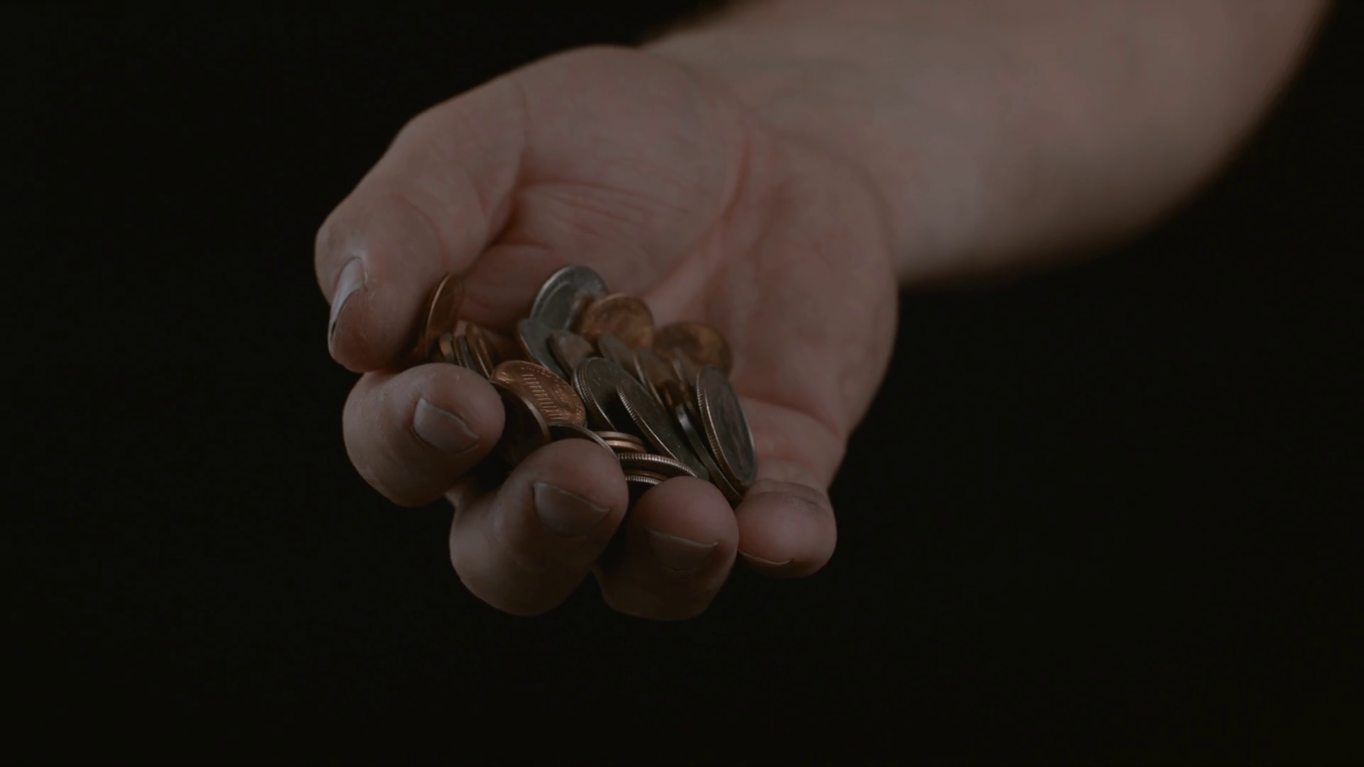 Hand Dropping Coins In Slow Motion; Shot On Stock Footage SBV-347597233 ...