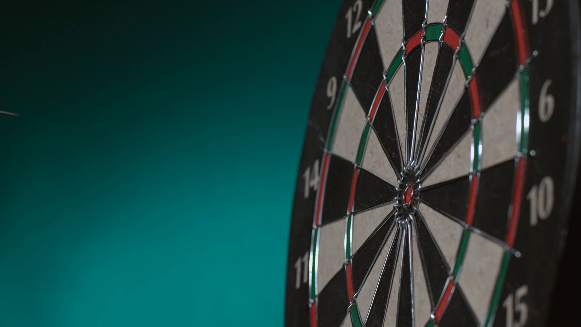 Dart Hits Bullseye & Dart Bounces Off Board Stock Footage SBV-347599978 ...