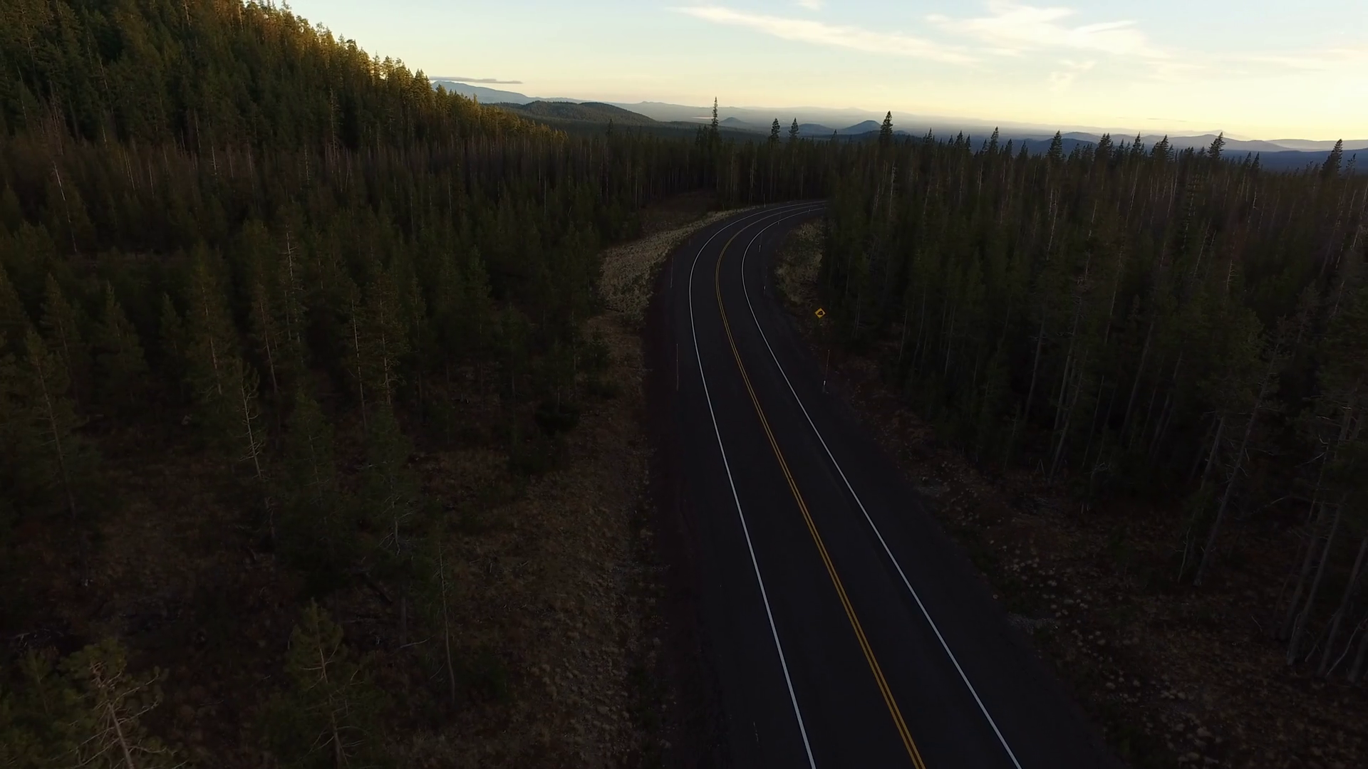 Aerial View Of Highway Forest In Oregon Stock Footage SBV-347612674 ...