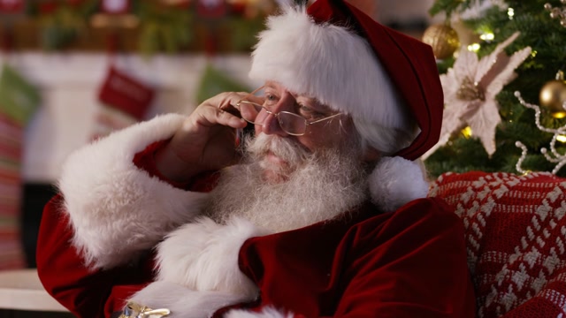 Santa Talking Stock Footage: Royalty-Free Video Clips - Storyblocks
