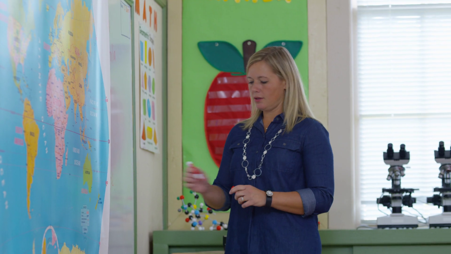 Teacher Gives Lesson In School Classroom Stock Footage SBV-347619891 ...