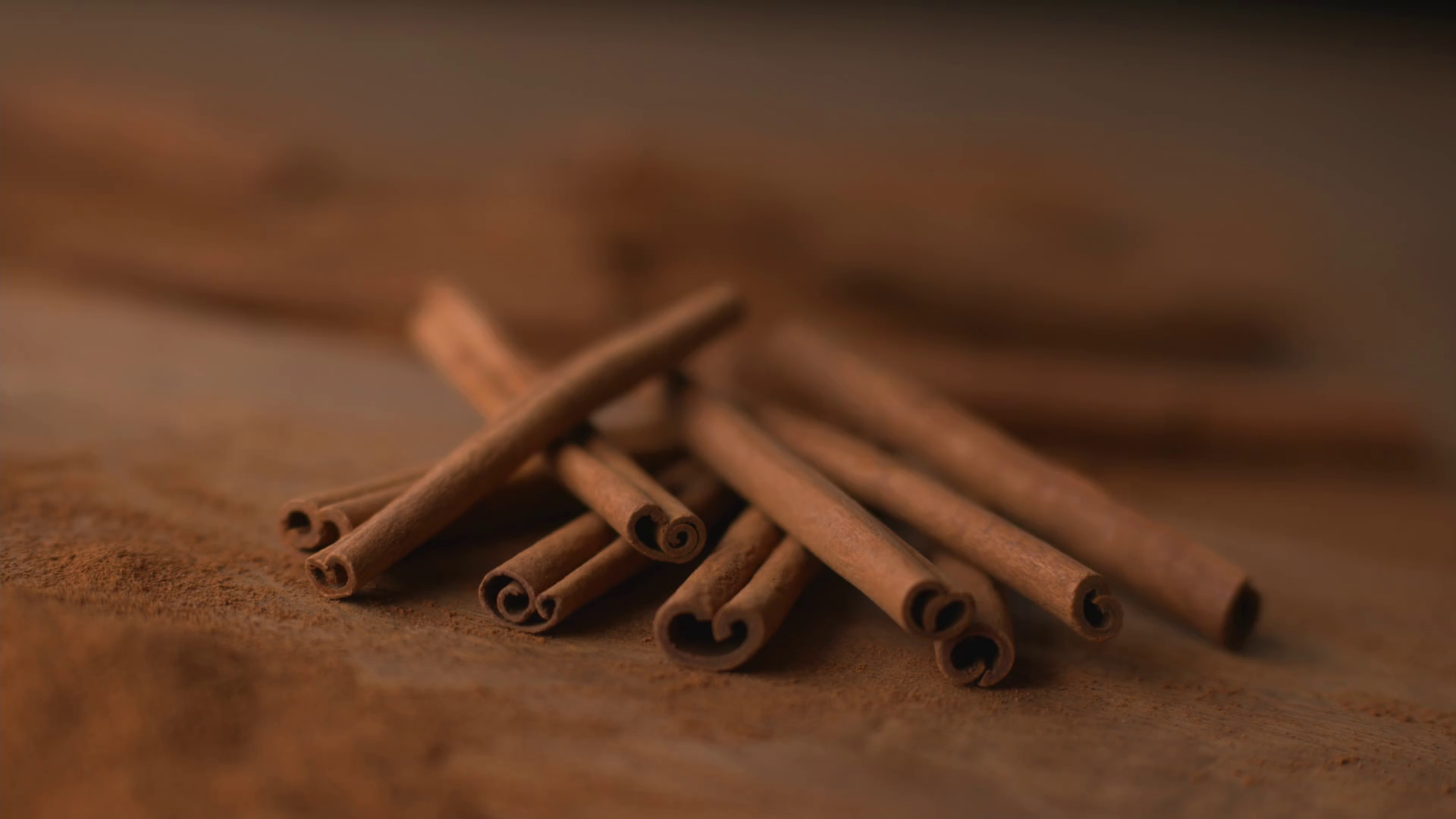 Cinnamon Falling Onto Cinnamon Sticks In Stock Footage SBV-347651645 ...