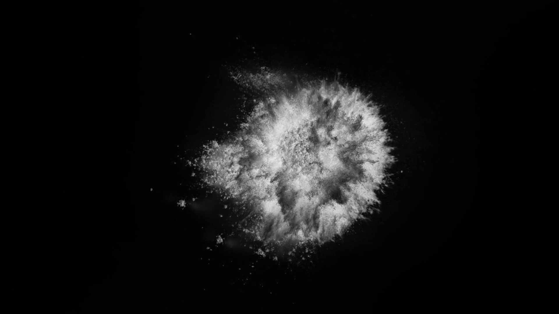 White Powder Exploding On Black Background Stock Footage SBV-347654061 ...