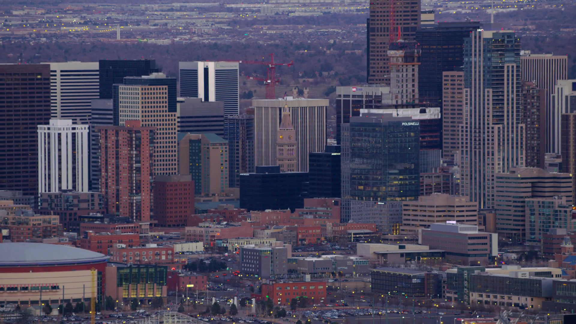 Denver Colorado Circa-2017 Zoom Out From Stock Footage SBV-347655113 ...