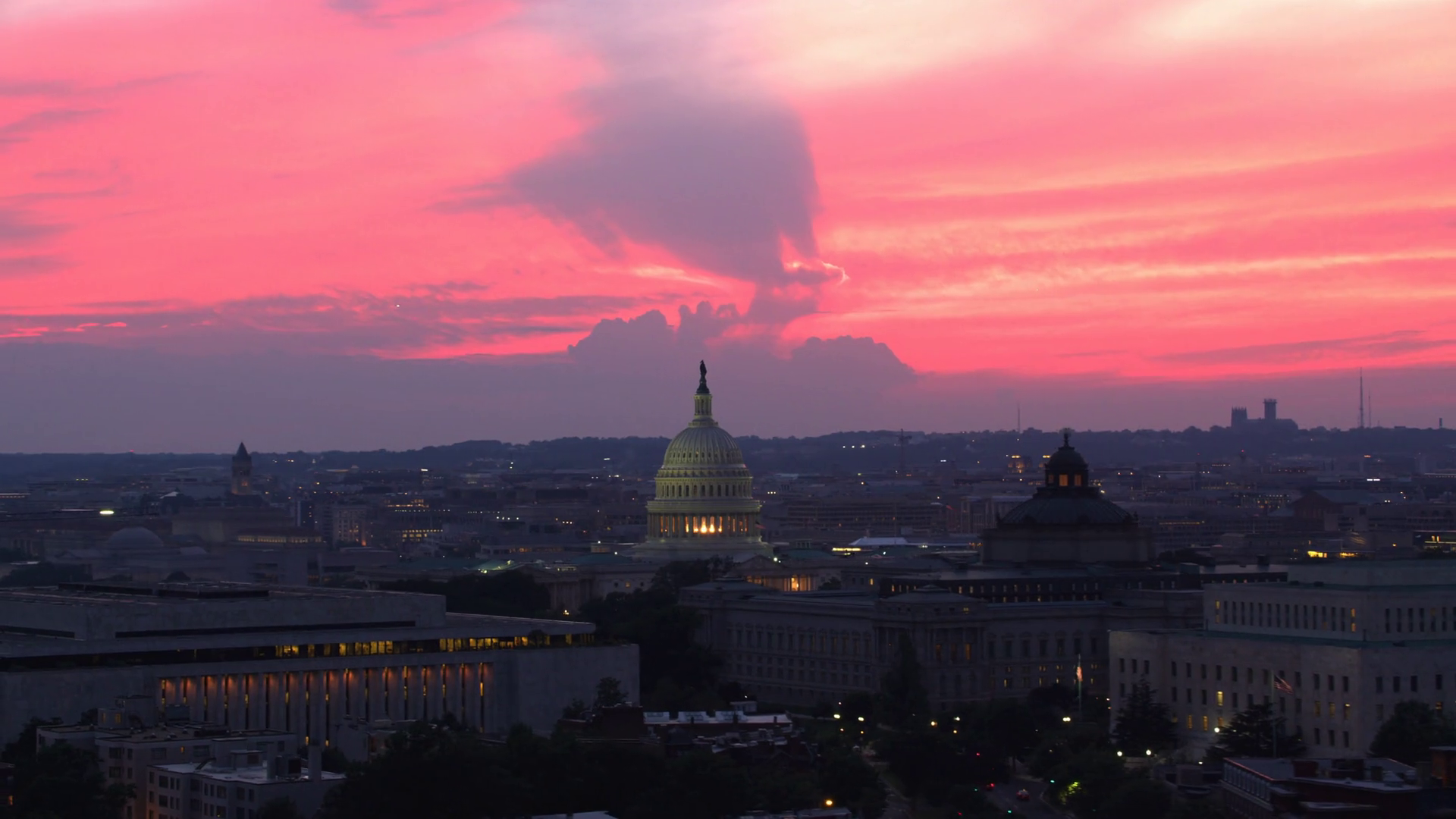Washington Dc Circa-2017 Aerial View Of Stock Footage SBV-347671587 ...