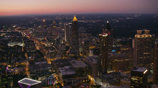 Atlanta Georgia Night Stock Footage: Royalty-Free Video Clips - Storyblocks