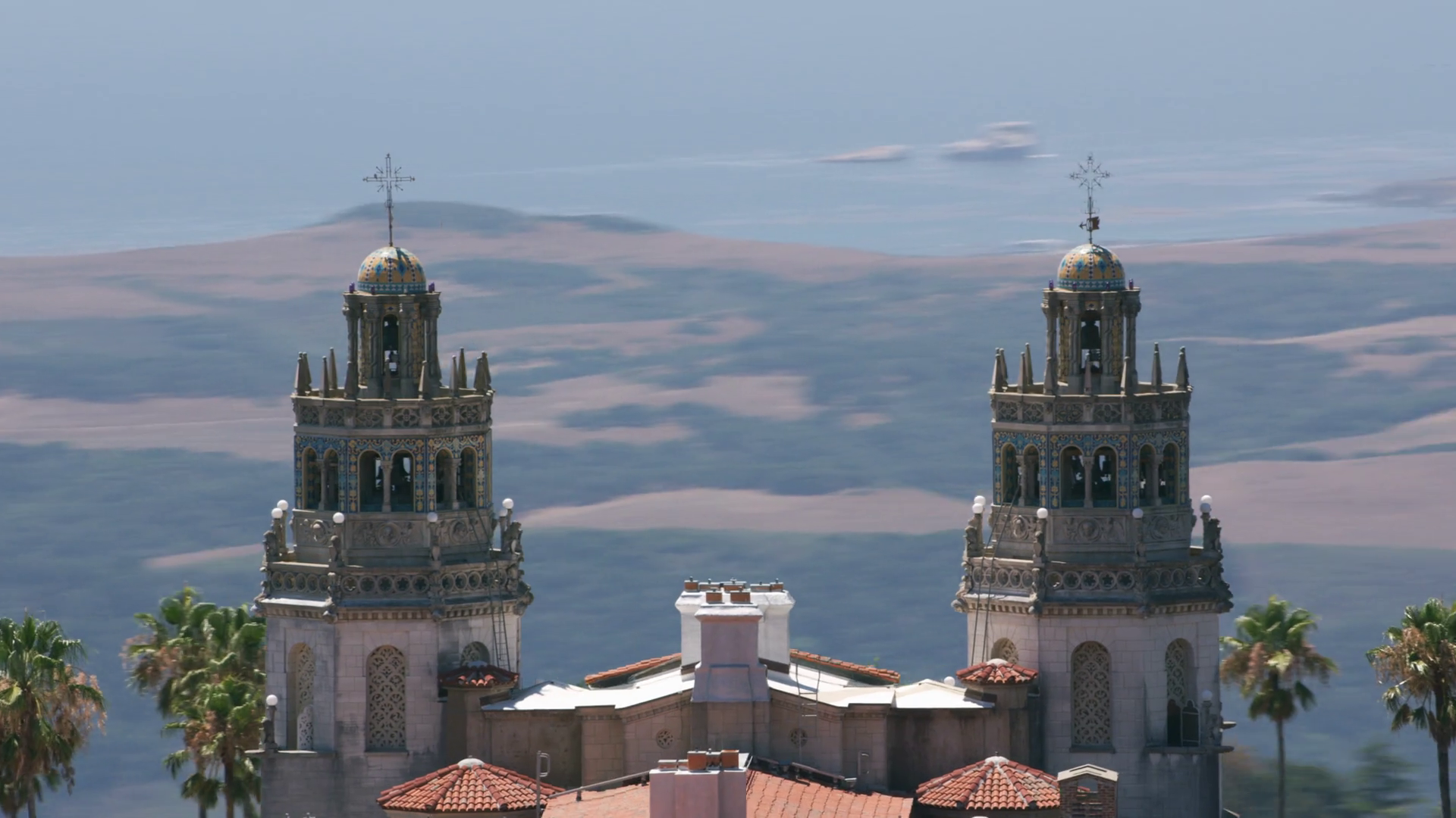 California Circa-2017 Aerial View Of Hearst Stock Footage SBV-347675949 ...