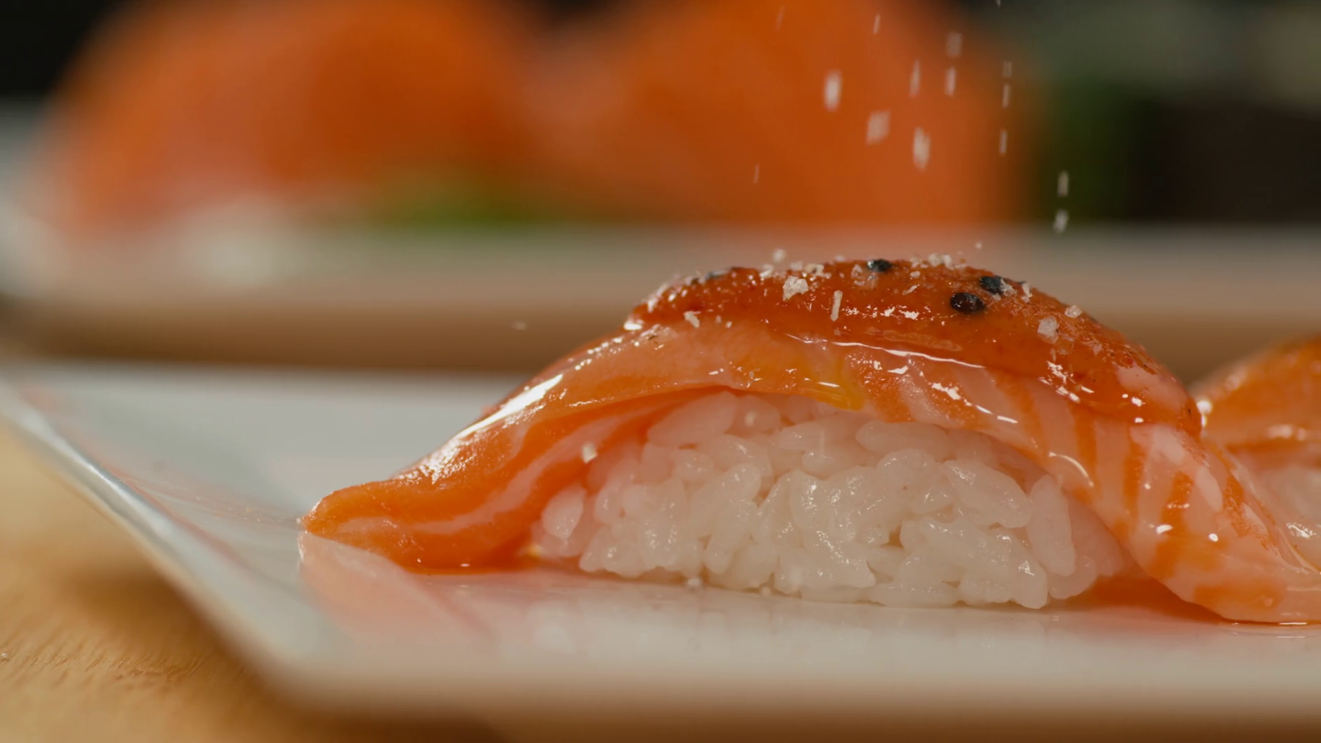 Closeup Of Sushi In Slow Motion Stock Footage SBV-347683290 - Storyblocks