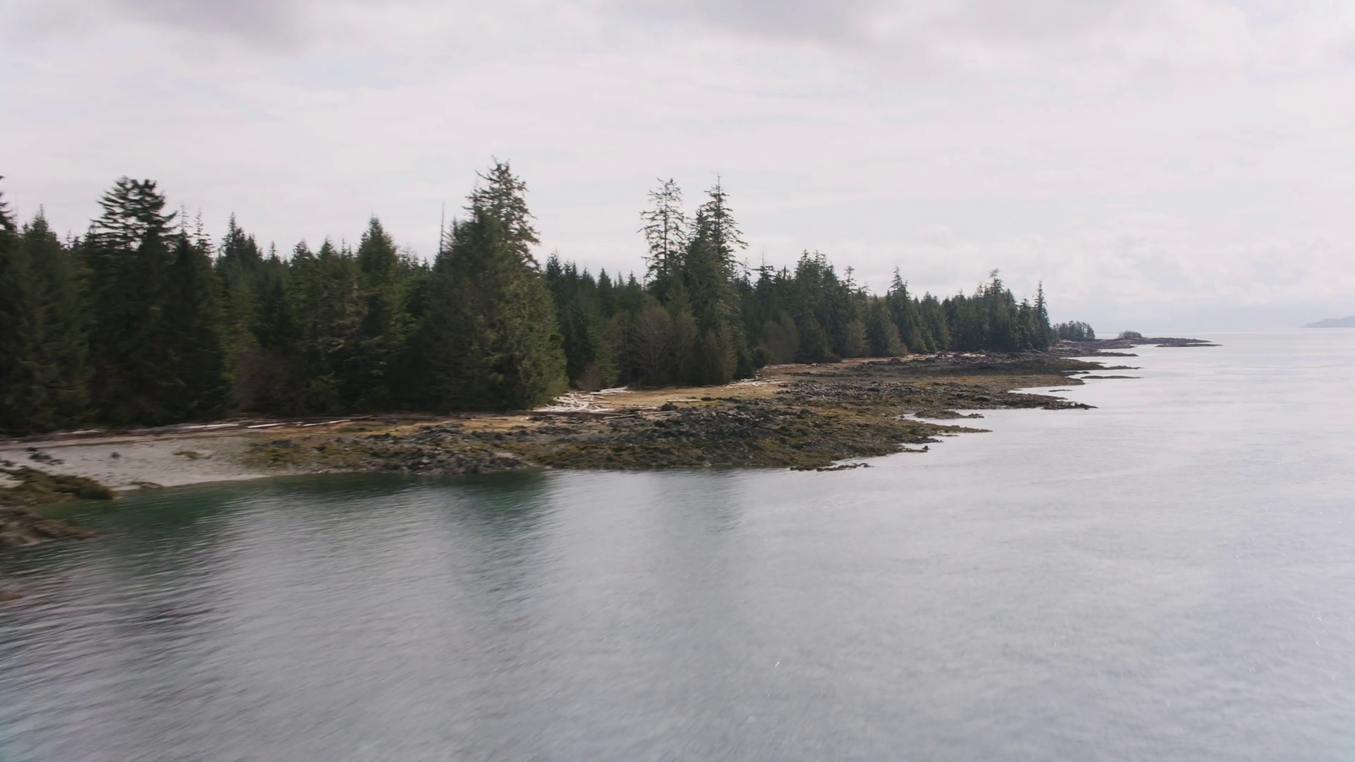 Alaska Circa-2018 Flying Over Inlets Islands Stock Footage SBV ...