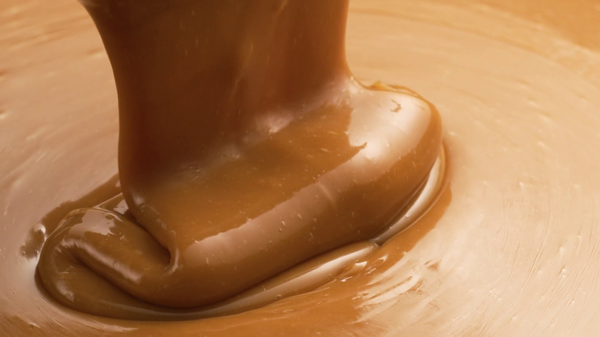 Pouring Melted Caramel Closeup Food Shot Stock Footage SBV-347702988 ...