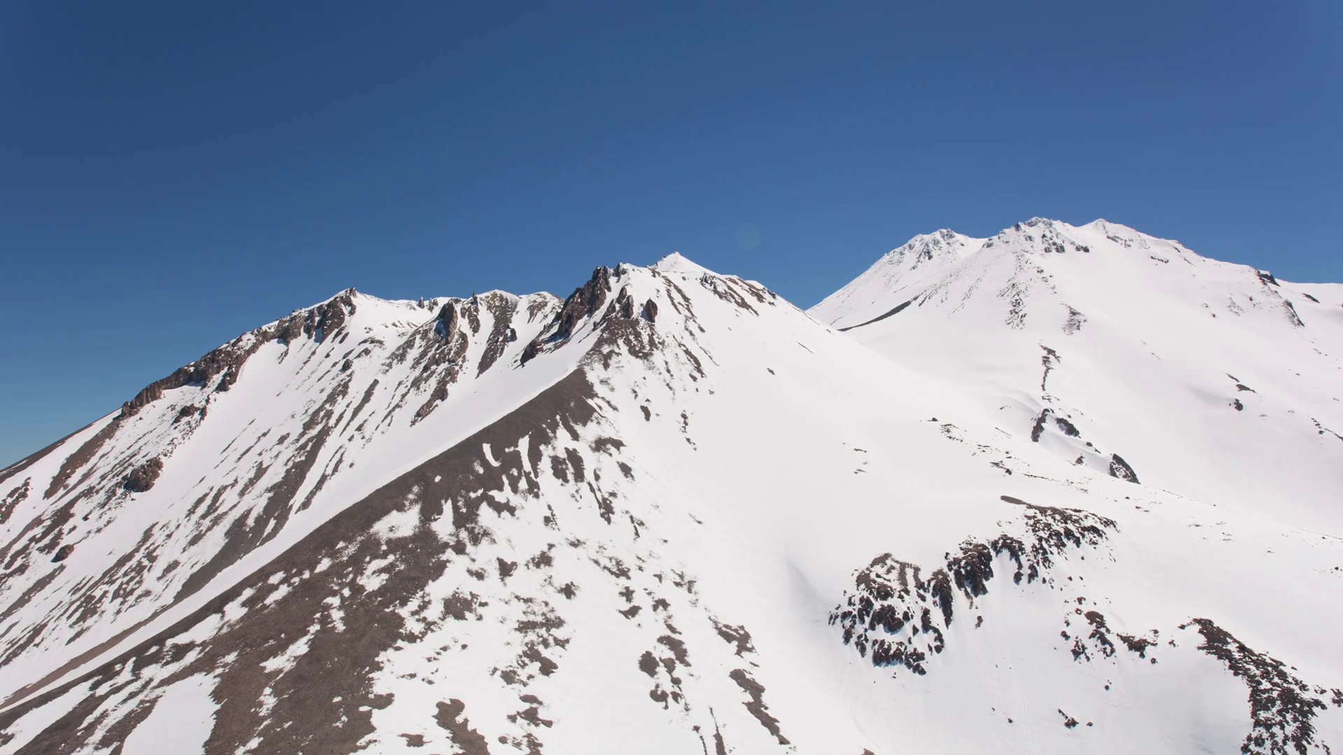 Cascade Mountains Circa-2019 Aerial View Of Stock Footage SBV-347716248 ...