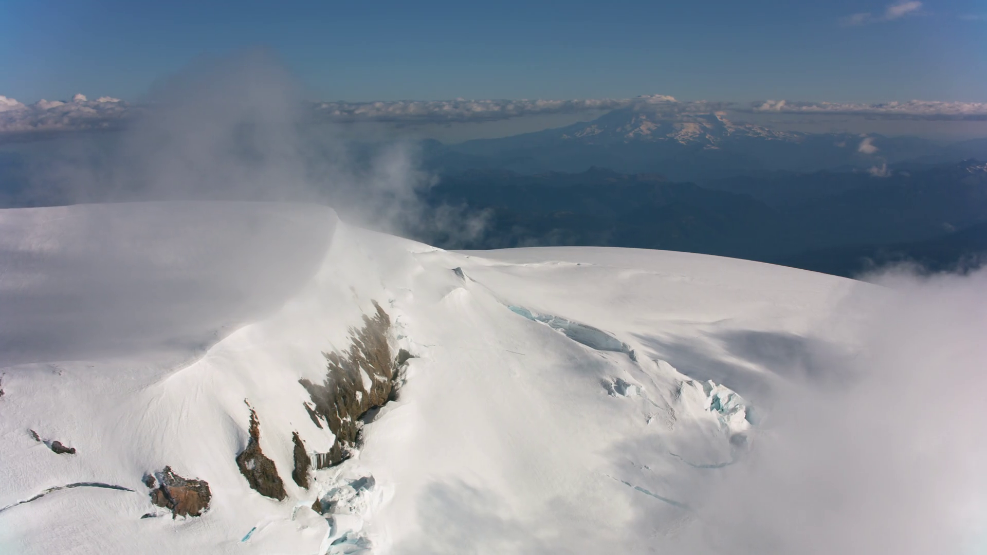 Mount Adams Washington Circa-2019 Aerial Stock Footage SBV-347720082 ...