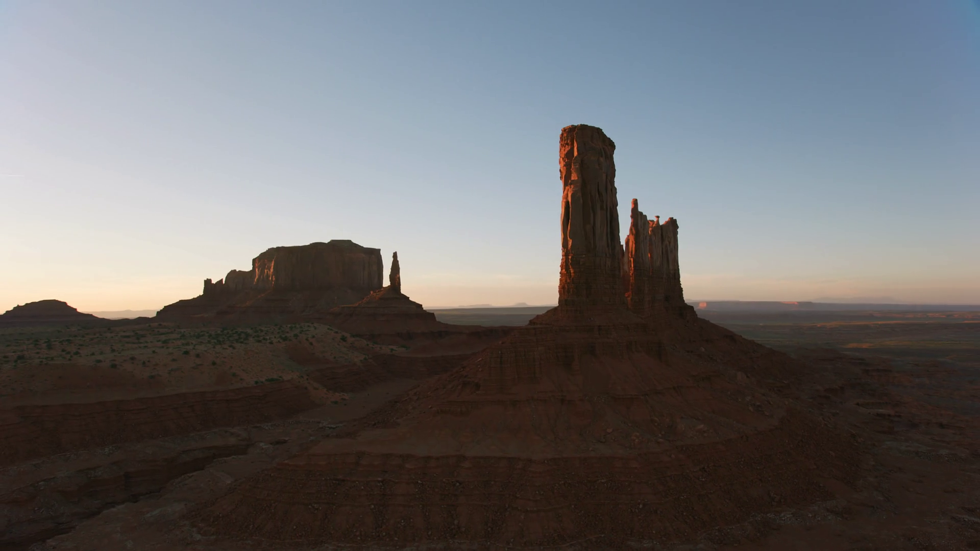 Monument Valley Utah Circa-2019 Aerial View Stock Footage SBV-347721836 ...