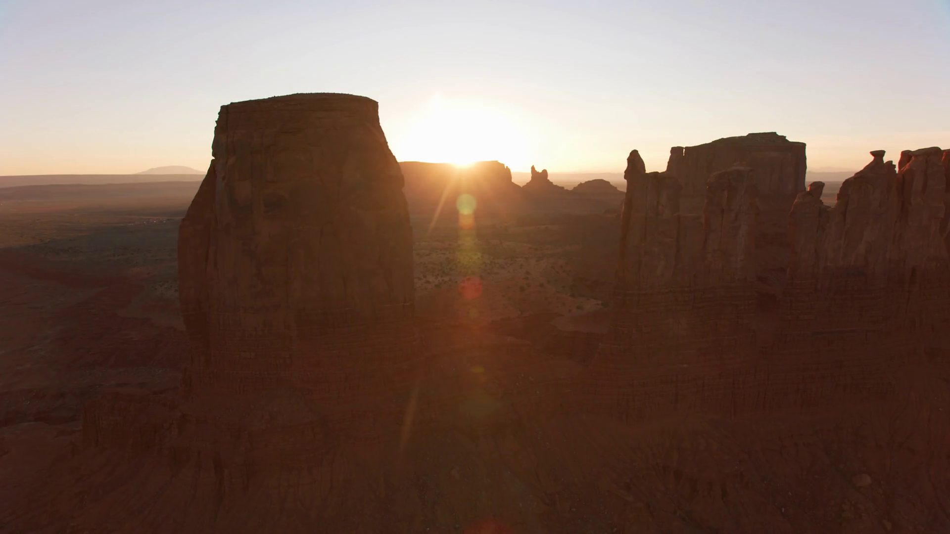 Monument Valley Utah Circa-2019 Aerial View Stock Footage SBV-347721869 ...