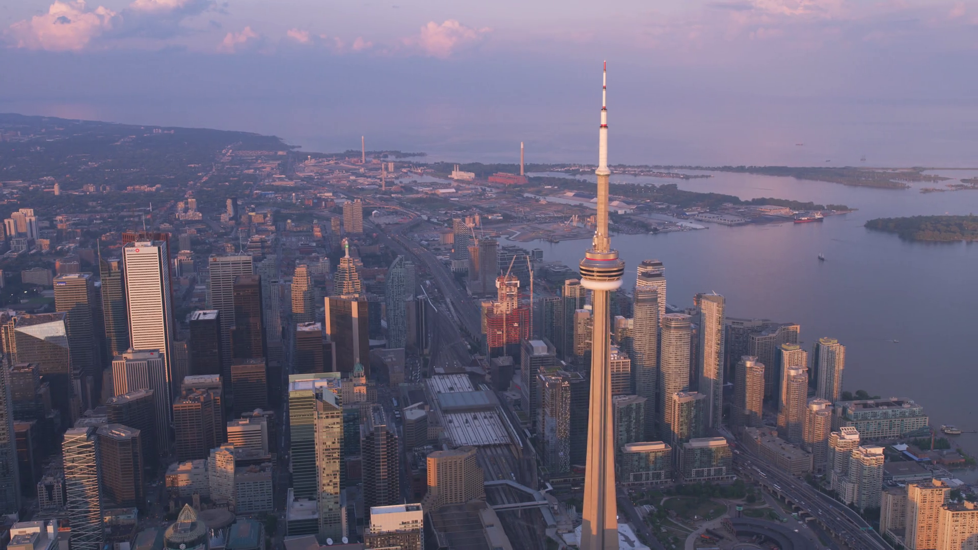 Toronto Canada Circa-2019 Aerial View Of Stock Footage SBV-347728129 ...