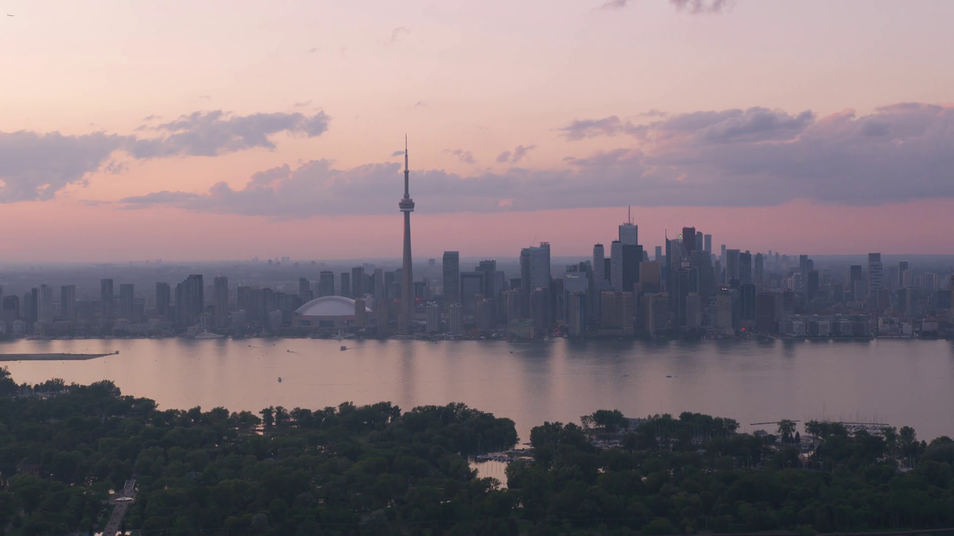 Toronto Canada Circa-2019 Aerial View Of Stock Footage SBV-347728323 ...