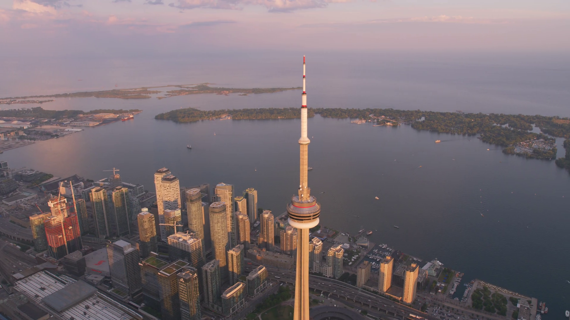 Toronto Canada Circa-2019 Aerial View Of Stock Footage SBV-347728772 ...