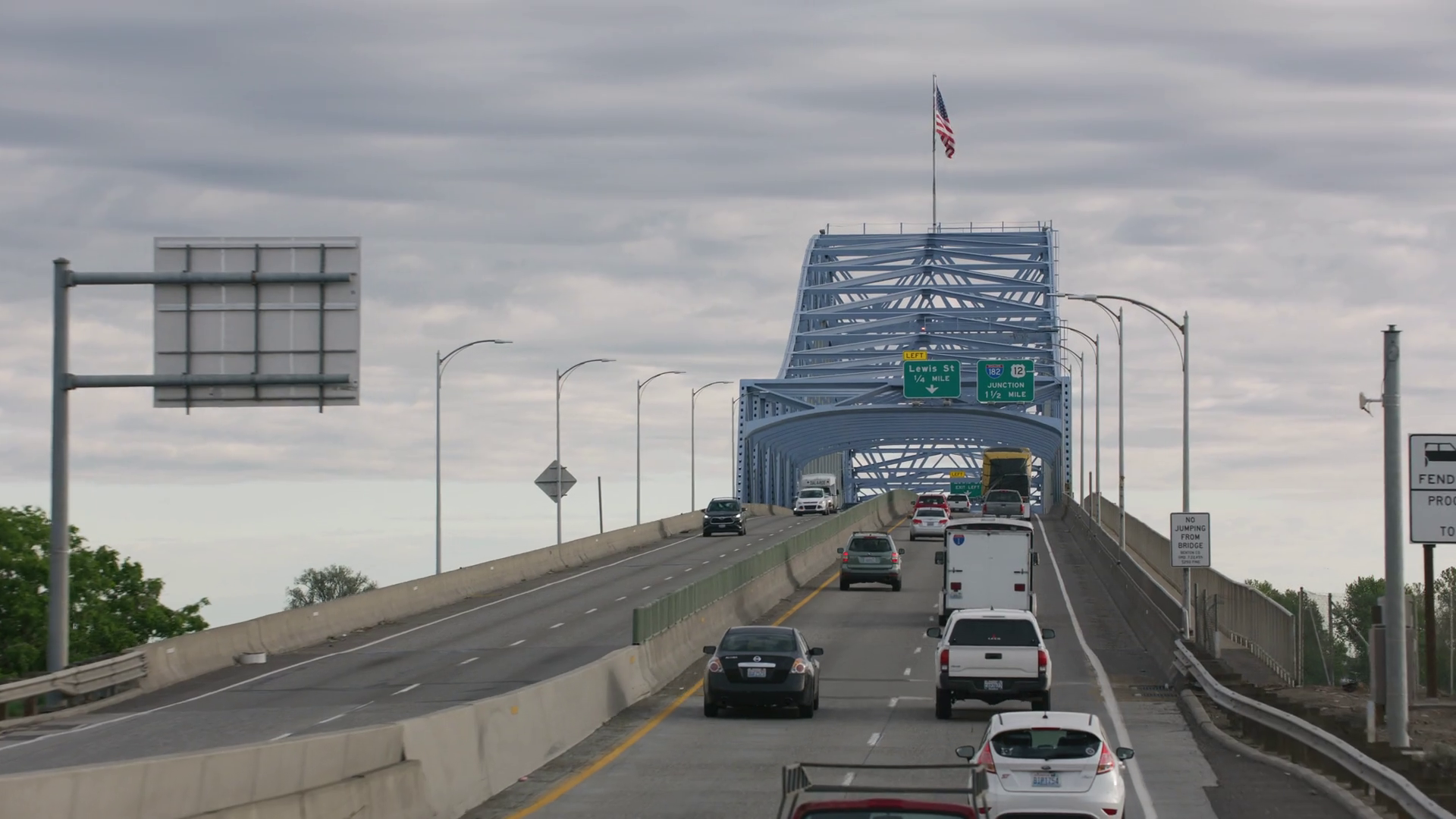 Driving Over Bridge On Freeway Stock Footage SBV-347748902 - Storyblocks