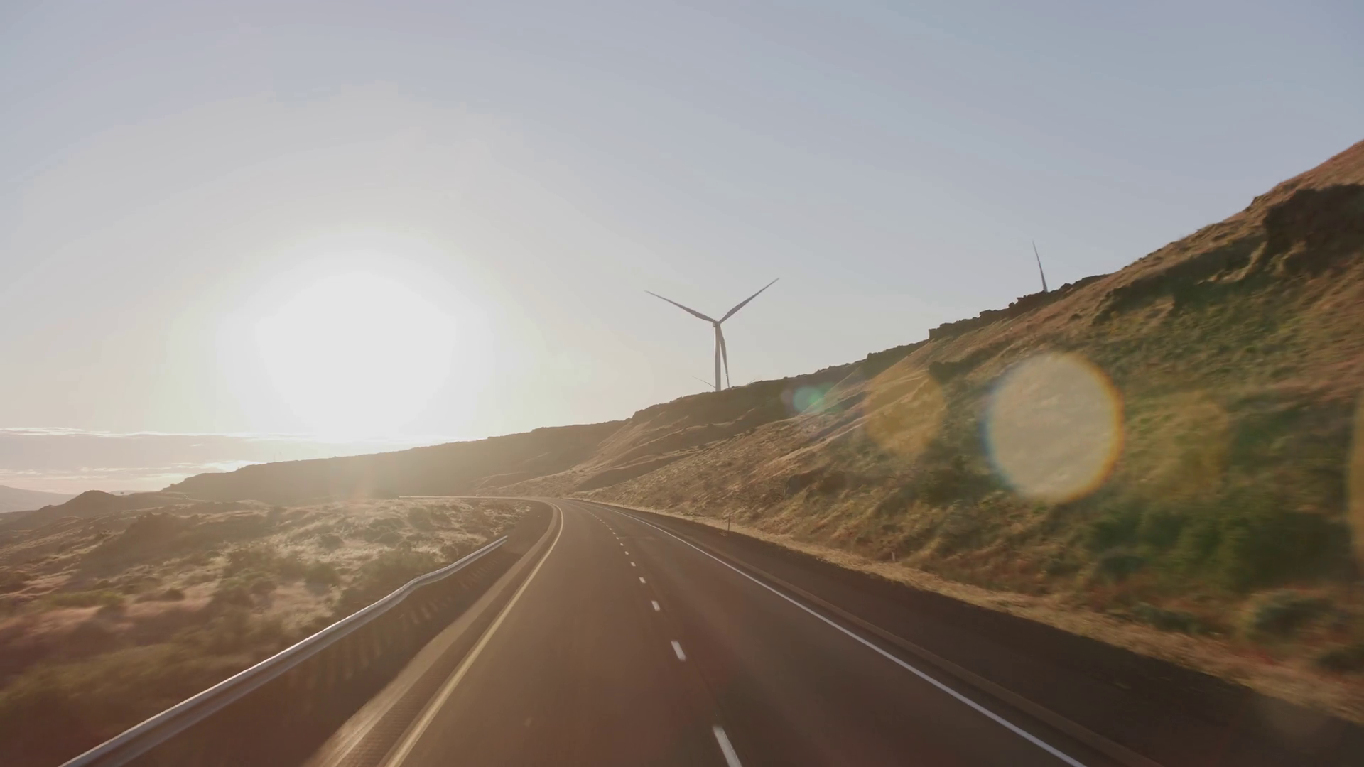 Tracking Shot Of Energy Producing Wind Stock Footage SBV-347749178 ...
