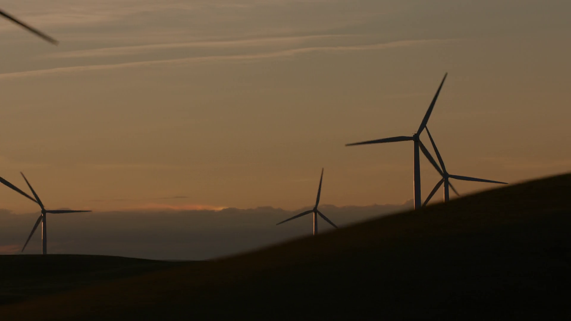 Tracking Shot Of Energy Producing Wind Stock Footage SBV-347749196 ...