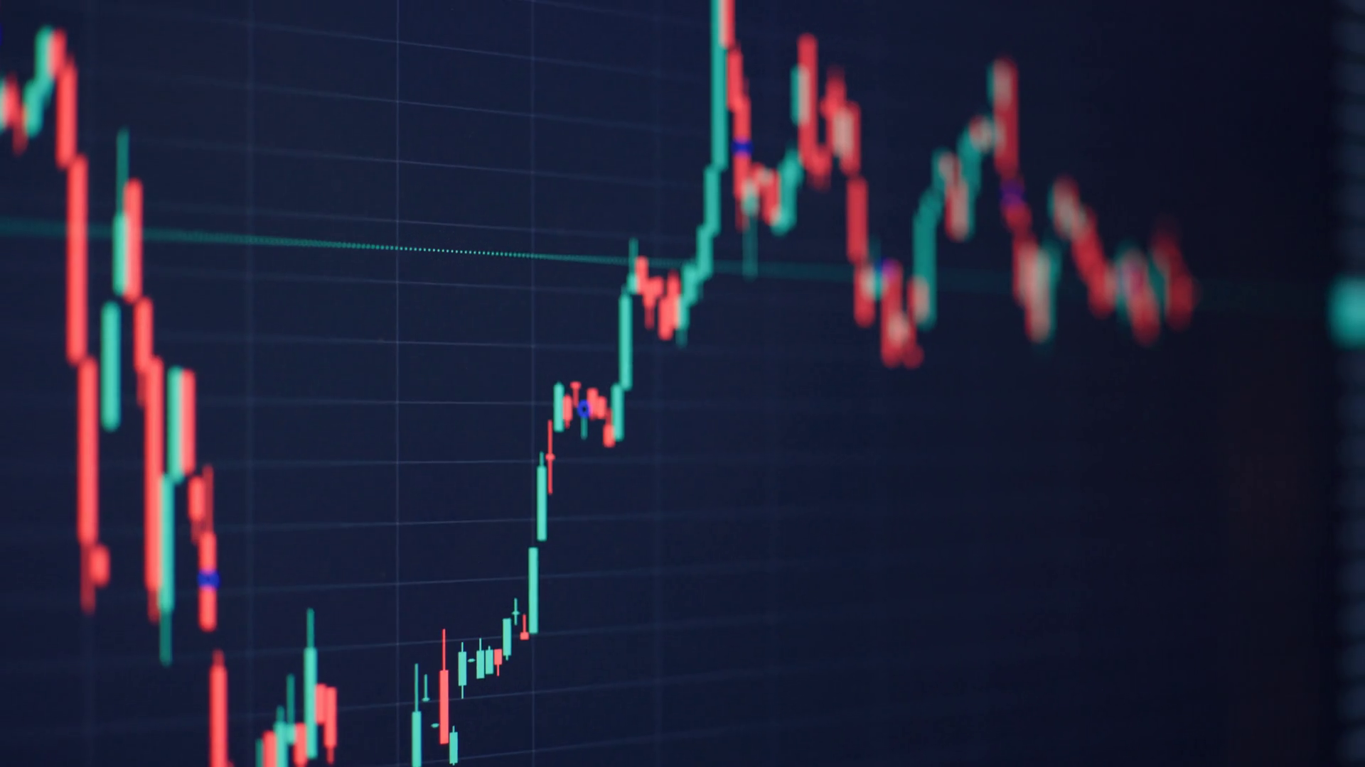 Stock Market Financial Trading Chart On Stock Footage SBV-347750645 ...