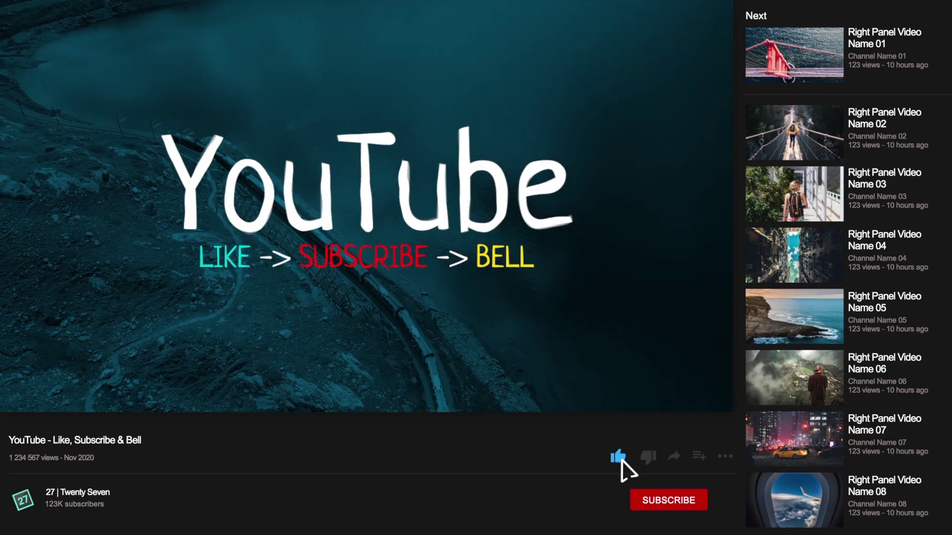 Youtube Like, Subscribe & Bell | FCPX 01:01 SBV-346402690 - Storyblocks