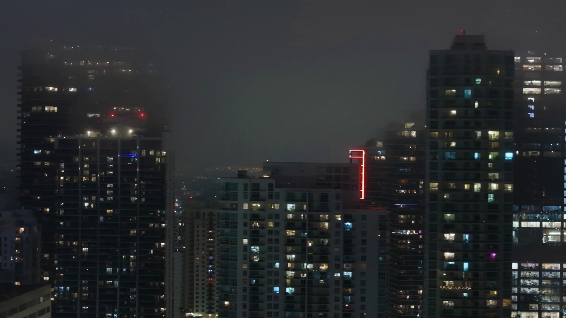 Stunning Nighttime Aerial Views Showcasing Stock Footage SBV-351961699 ...